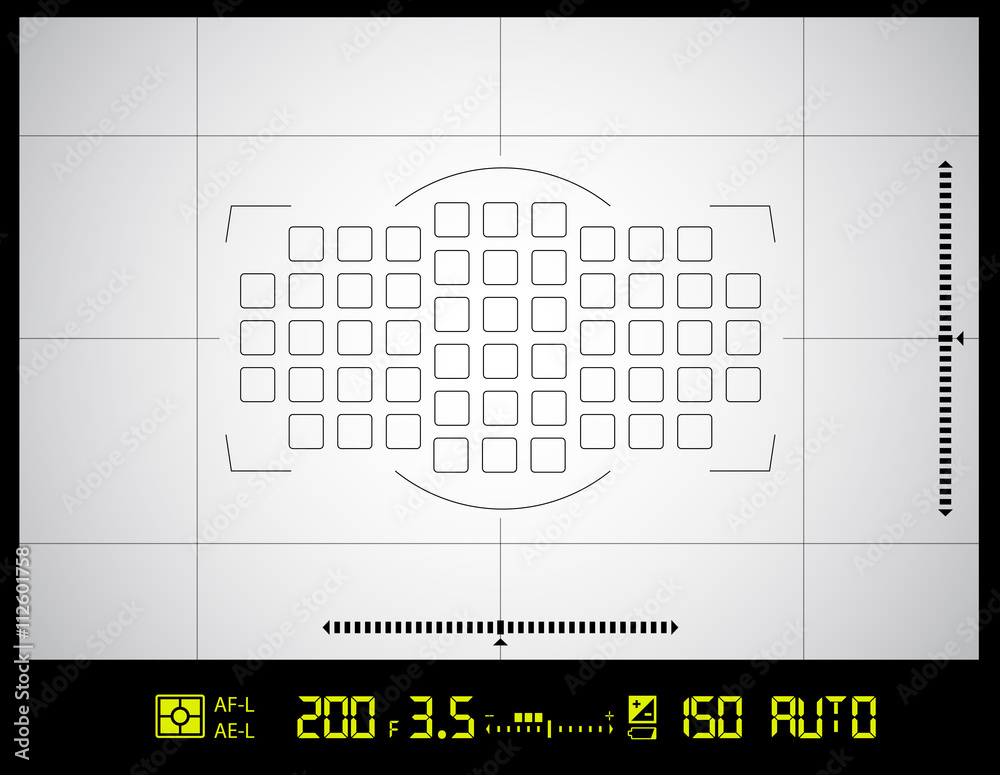 camera viewfinder screen Stock Vector | Adobe Stock