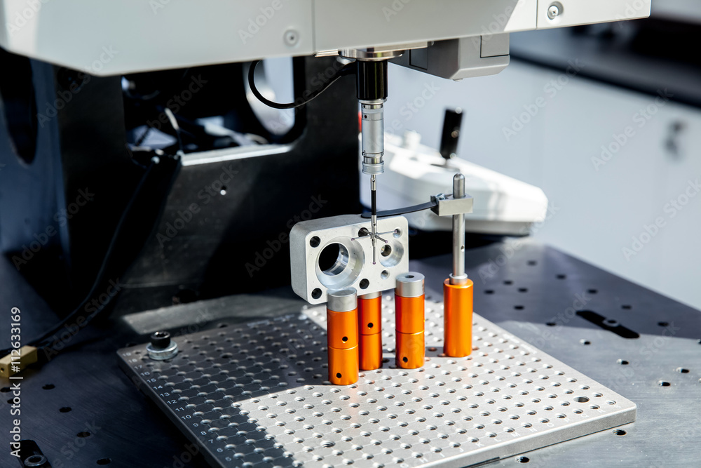 Changer racks and probe modules. Probe material stylus close-up process ...