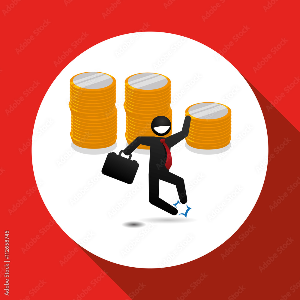 Profit design. Business icon. White background , vector Stock Vector ...