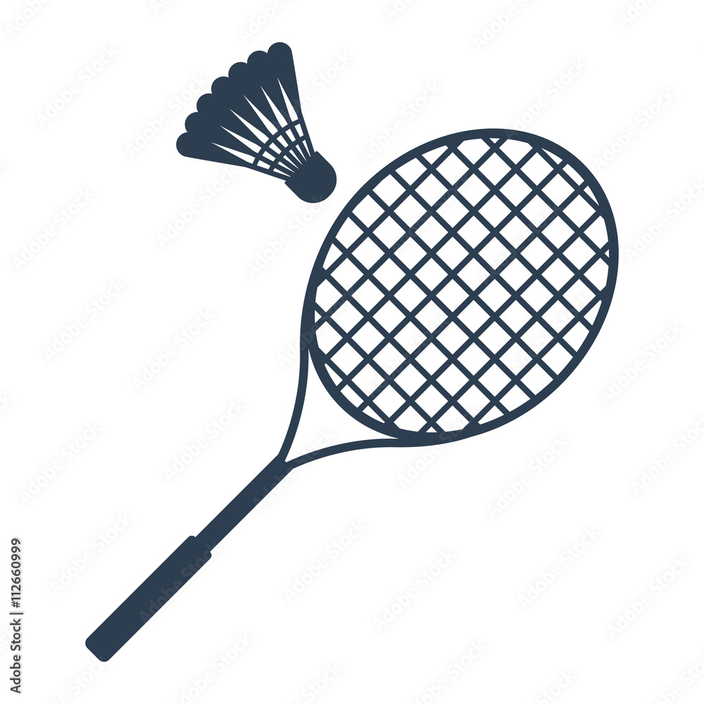 Icon badminton vector Stock Vector | Adobe Stock
