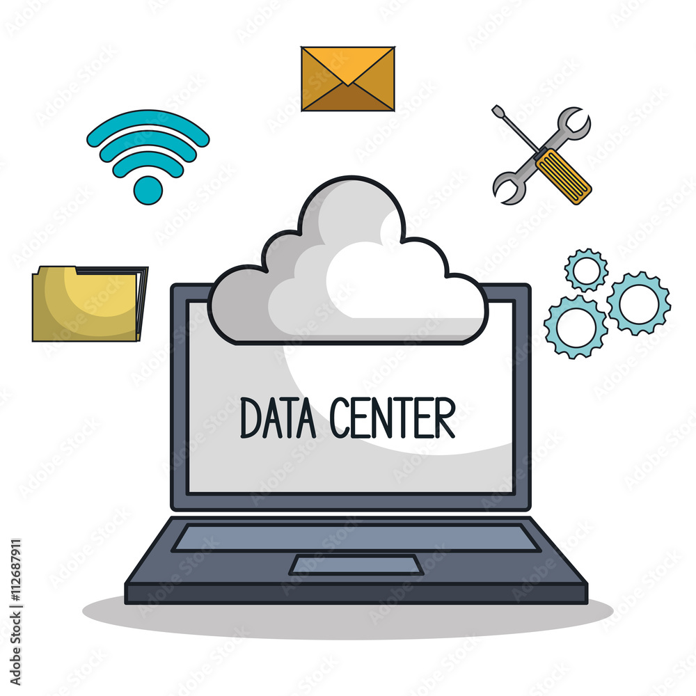 data center design Stock Vector | Adobe Stock