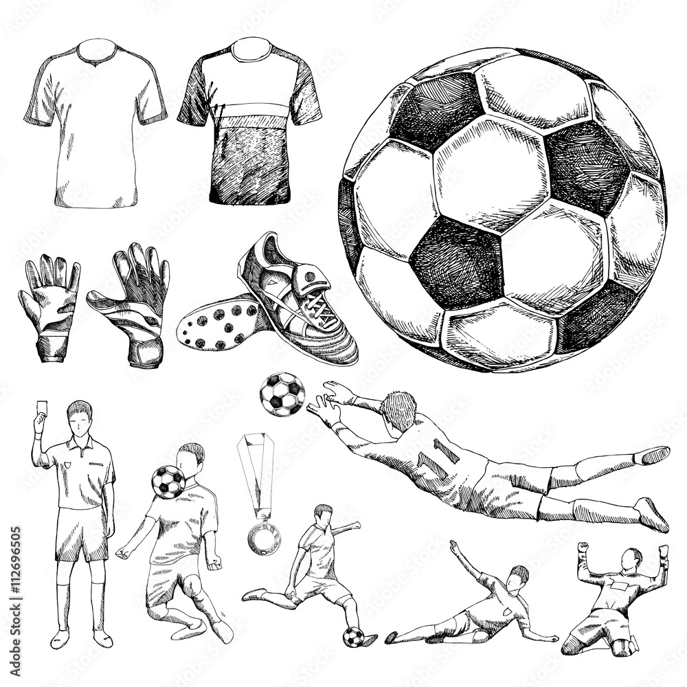 Design elements of soccer Stock Vector | Adobe Stock