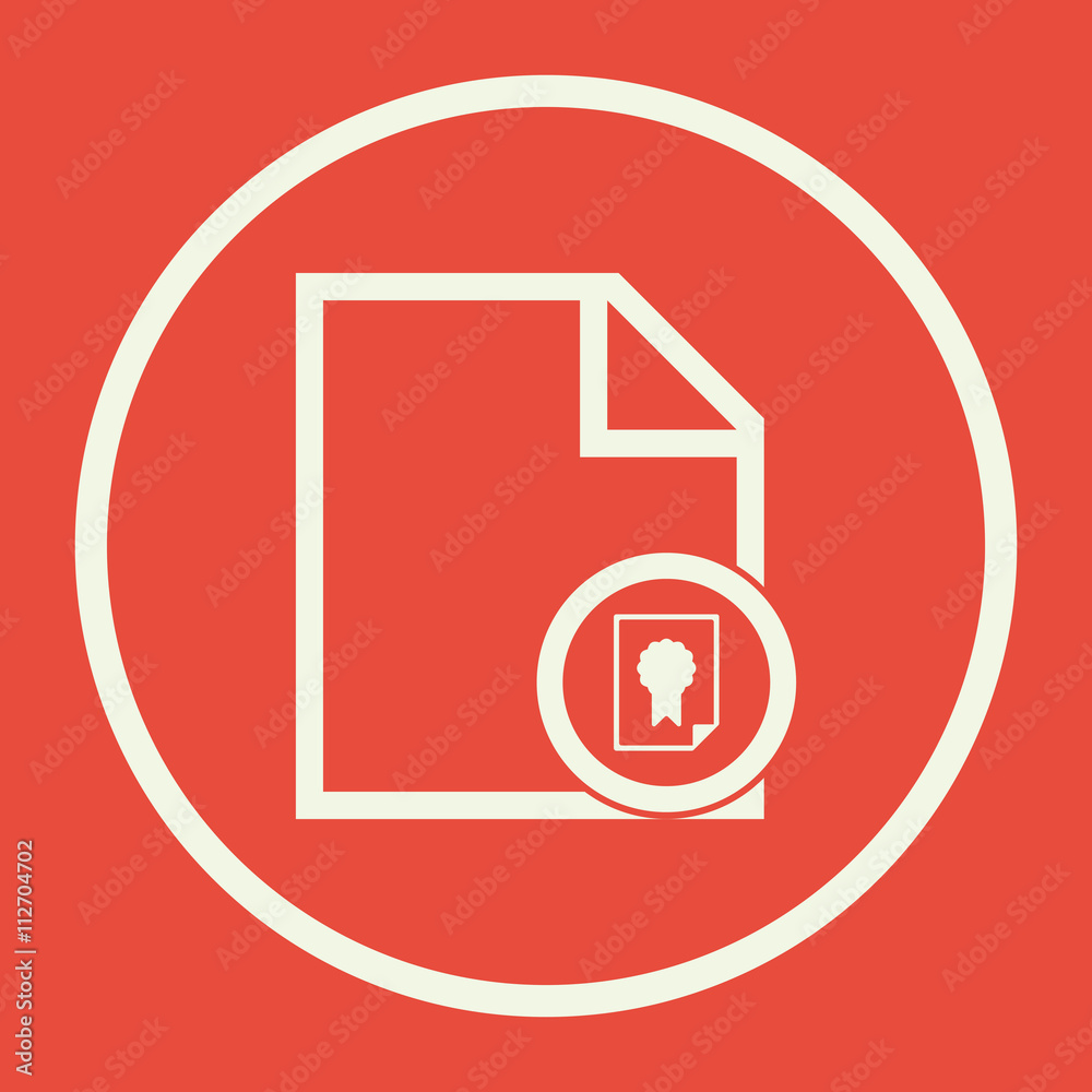 File Certificate Icon, File Certificate Eps10, File Certificate Vector ...