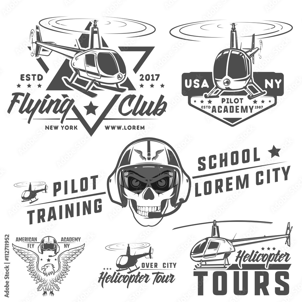 Set of helicopter,helicopter design,helicopter vector. Stock Vector ...