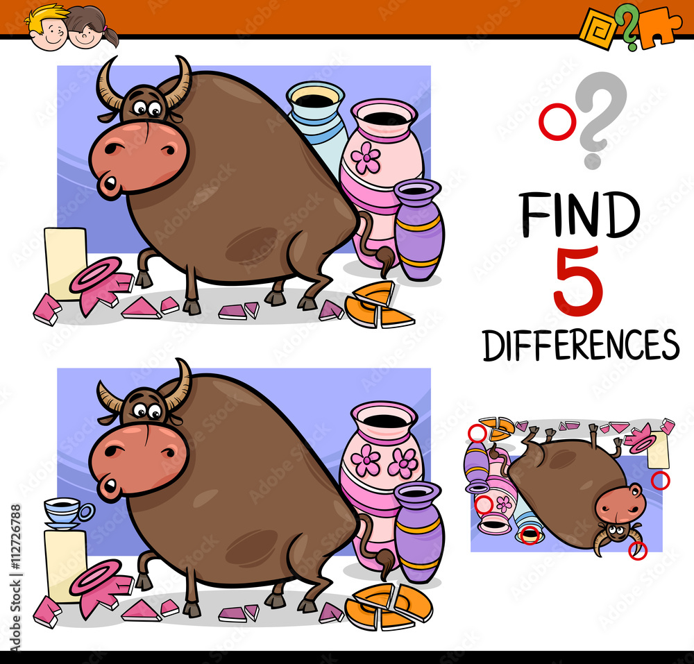 differences activity for kids Stock Vector | Adobe Stock
