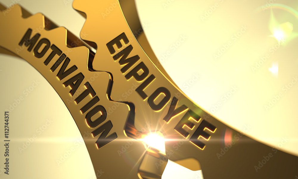 Employee Motivation - Concept. Employee Motivation Golden Metallic ...