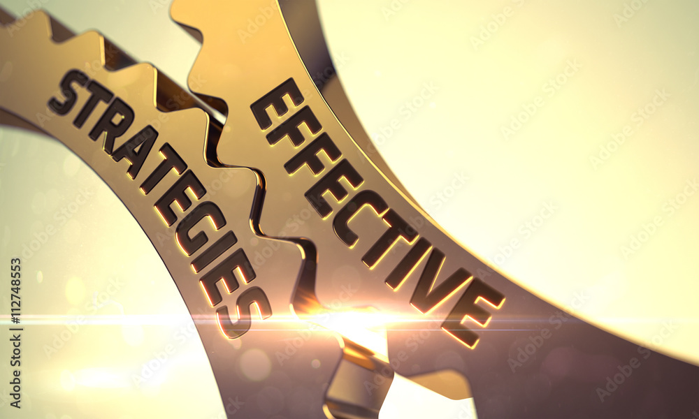 Effective Strategies - Industrial Illustration with Glow Effect and ...