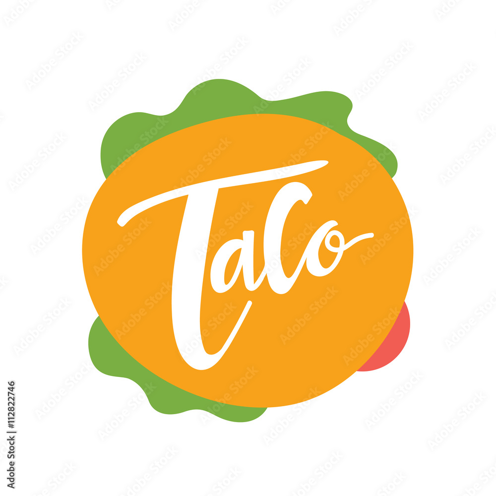 Taco logo,food logo,mexican taco logo. Stock Vector | Adobe Stock