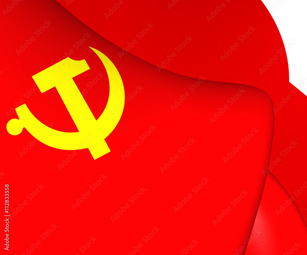 Flag of the Chinese Communist Party Stock Illustration | Adobe Stock
