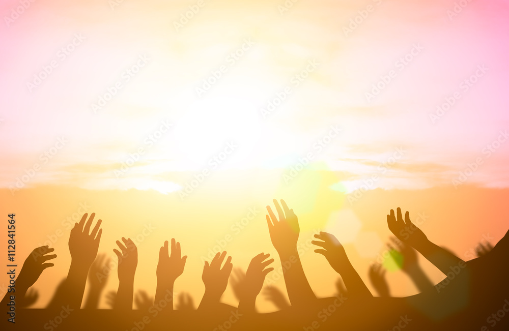 Silhouette volunteer voluntary volunteering aid Assistants concept ...