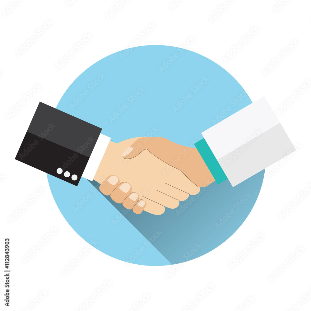 Handshake doctor and patient, Stock Vector | Adobe Stock