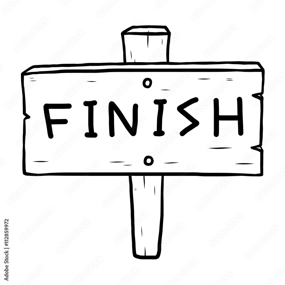 Finish Sign