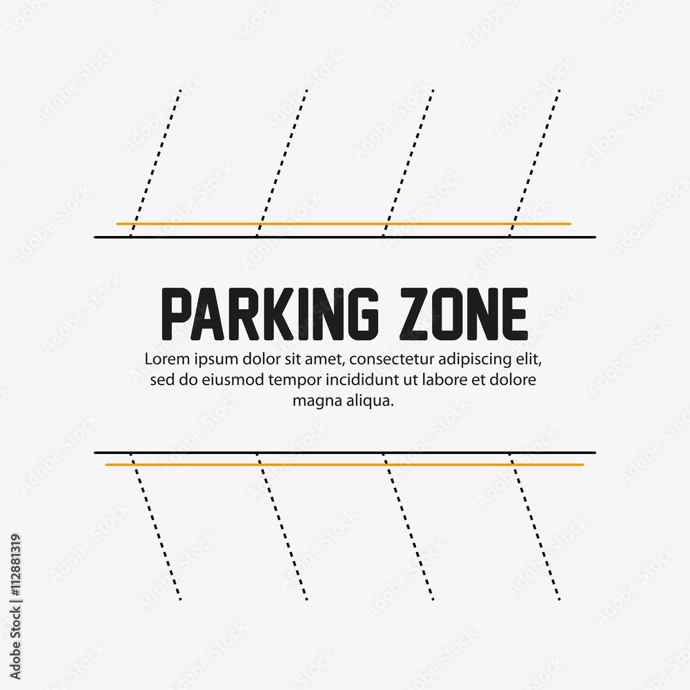 Parking lot design. Park icon. White background , vector graphi Stock ...