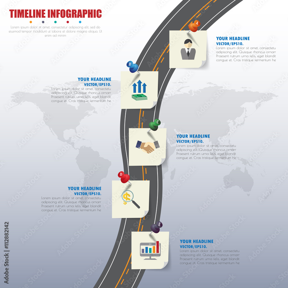 infographic art . infographic timeline . infographic eps . infog Stock ...