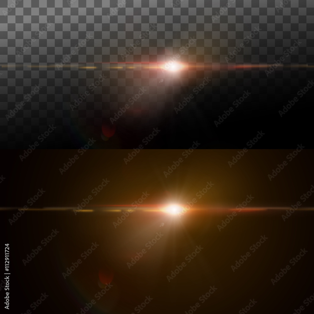 Digital lens flare effect Stock Vector | Adobe Stock