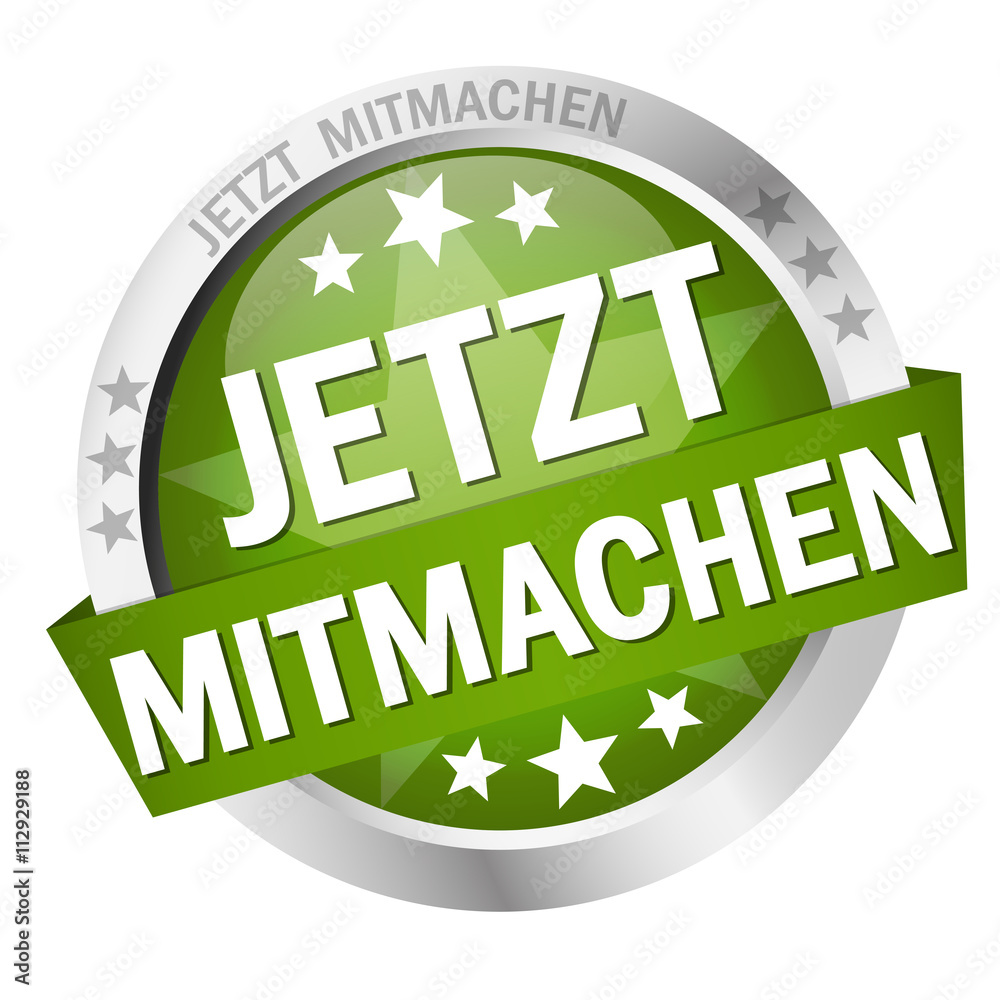button with text Jetzt mitmachen Stock-Vektorgrafik | Adobe Stock