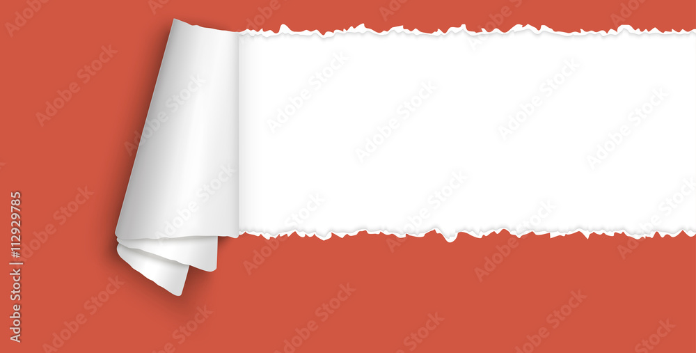 ripped open paper with space for text Stock Vector | Adobe Stock