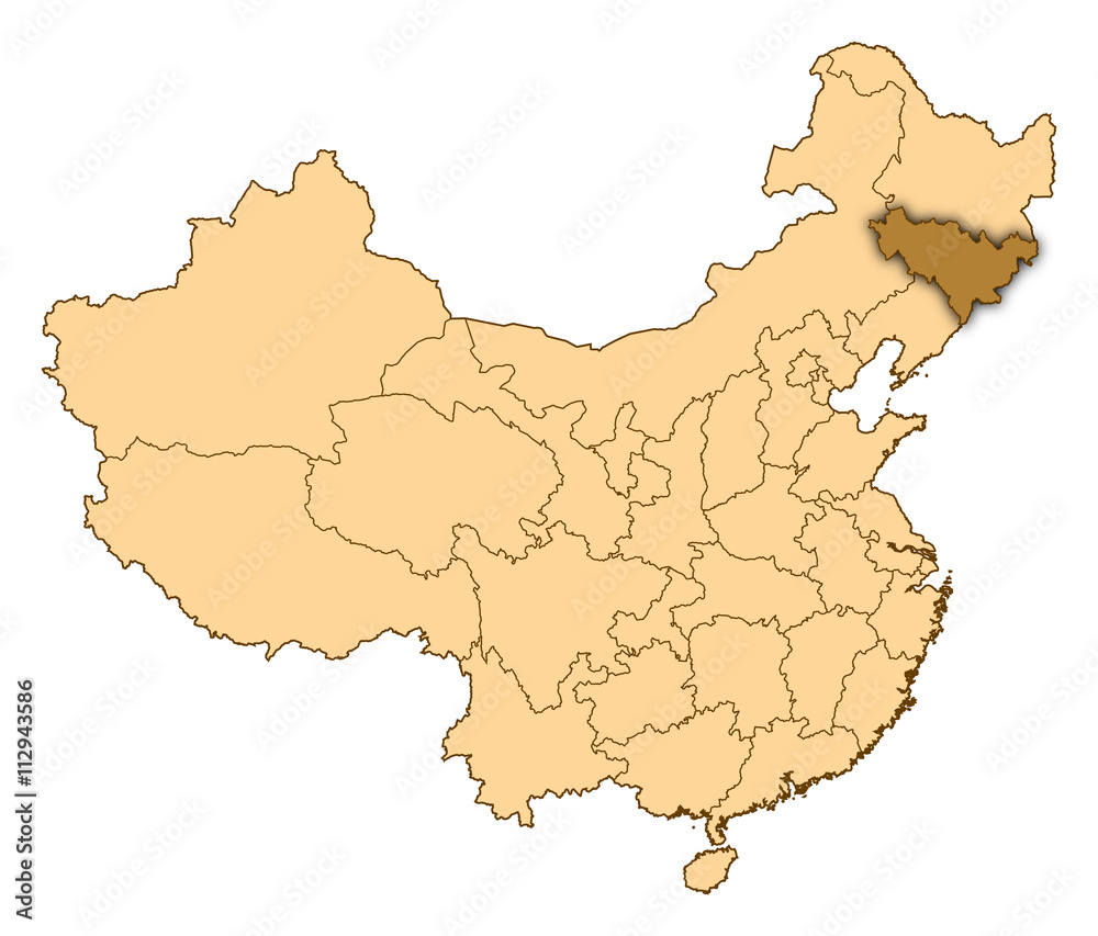 Jilin China Map