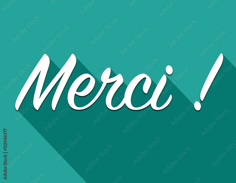 Vecteur Stock Merci -fond vert | Adobe Stock