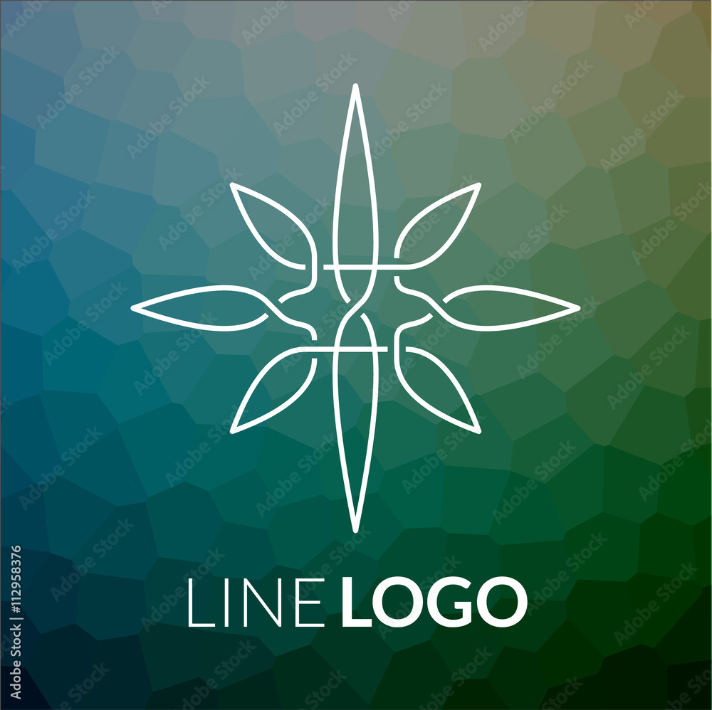 Line art vector logo icon concept for design Stock Vector | Adobe Stock