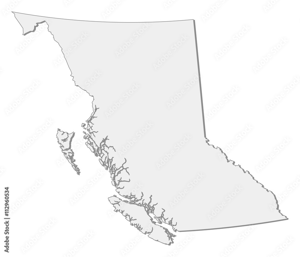 British Columbia Map Outline