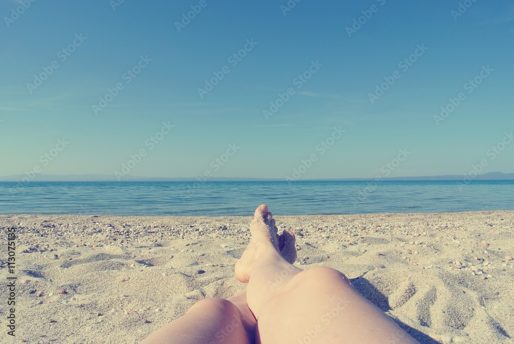 Lying On The Beach Instagram