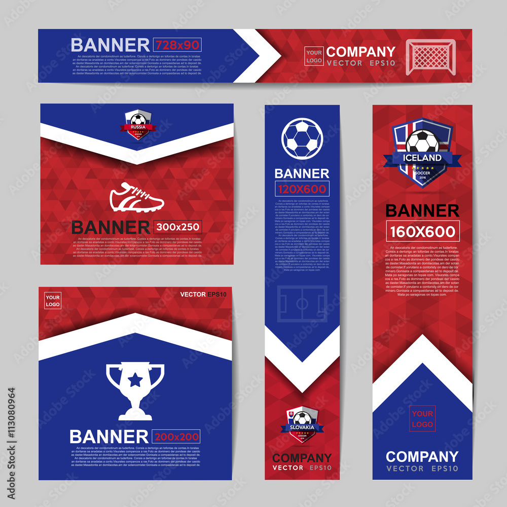 Banner for Website Ads.Ratio,728x90,300x250,200x200,120x600,160x Stock ...