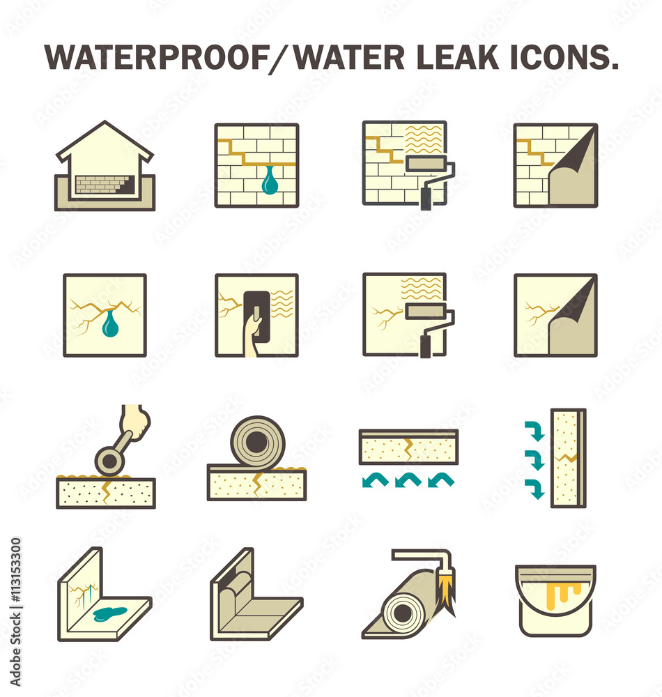 Waterproofing vector icon Stock Vector | Adobe Stock