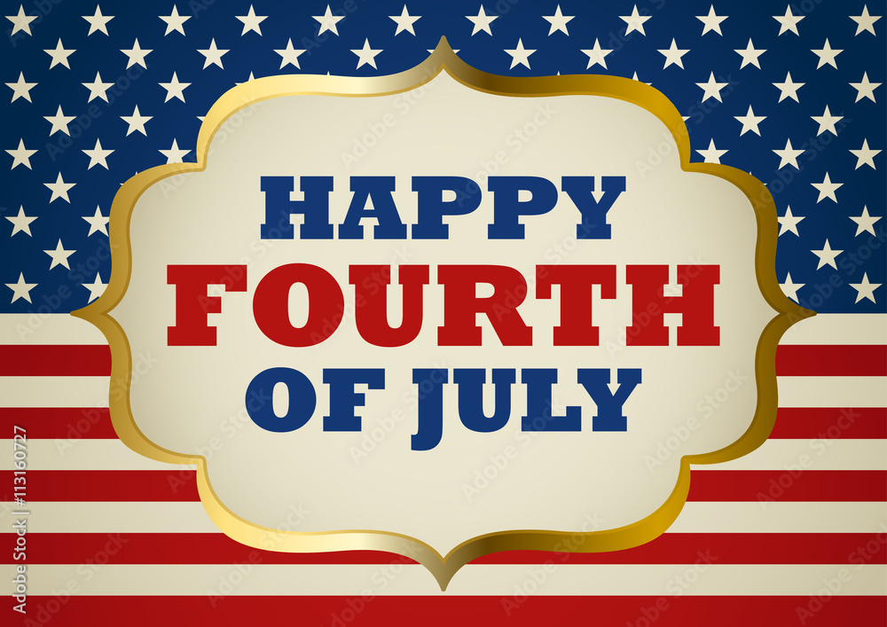 Fourth Of July symbol Stock Vector | Adobe Stock