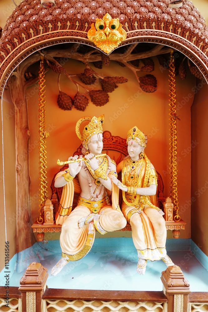 Statues at the Sri Krishnan Bagawan Temple in Singapore Stock Photo ...