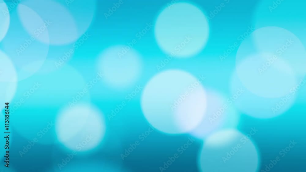 Abstract blue wallpaper with soft circles floating slowly, loop Stock ...