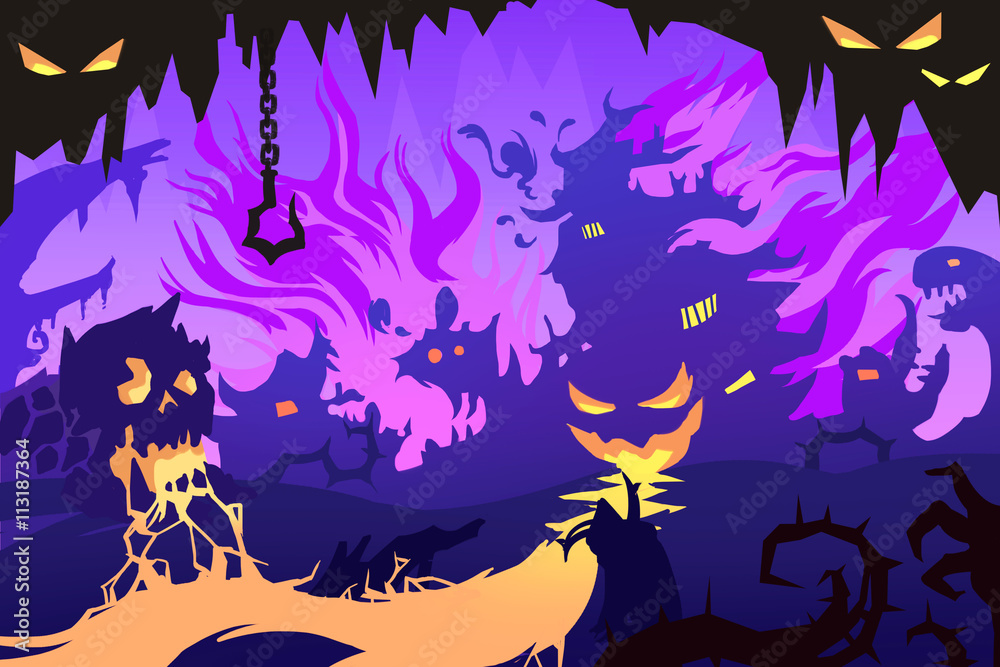 Set 7: The Scary Danger Adventure. Abstract Creative Innovation Digital ...