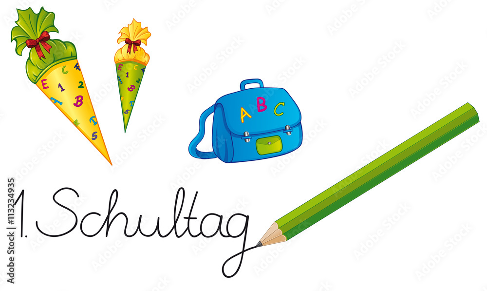 Der 1. Schultag Stock Vector | Adobe Stock Der 1. Schultag Stock Vector | Adobe Stock