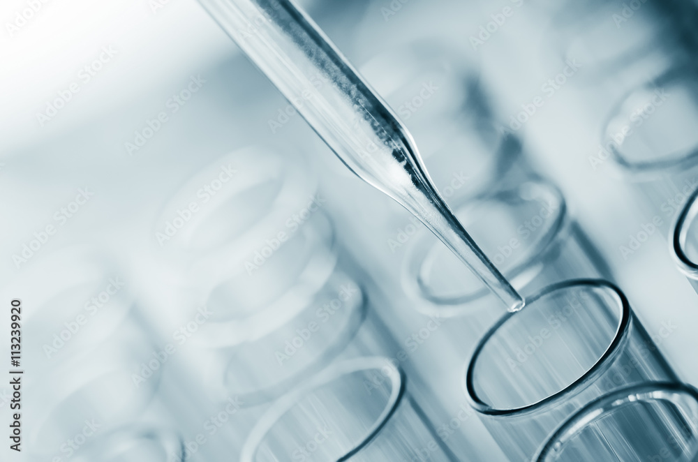 science laboratory test tubes , laboratory equipment Stock Photo ...