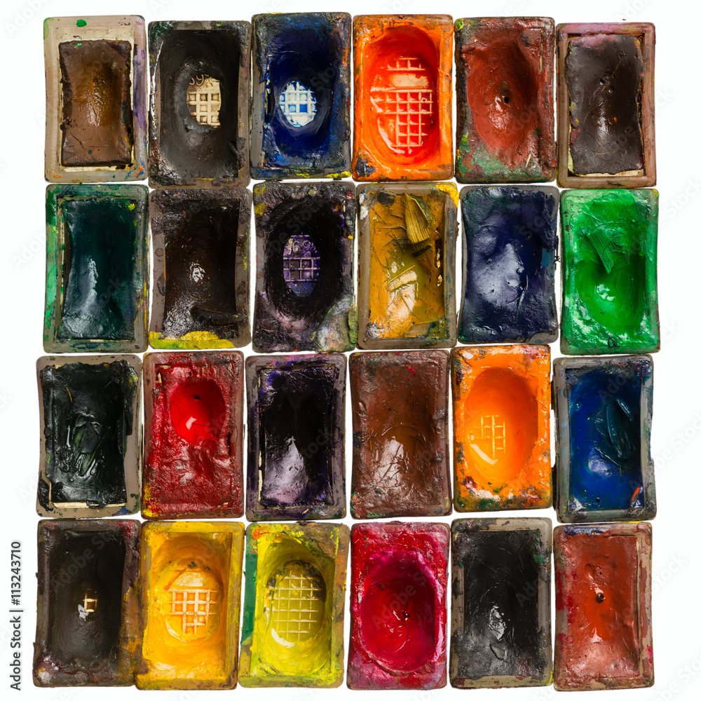 Old oil paints Stock Photo | Adobe Stock