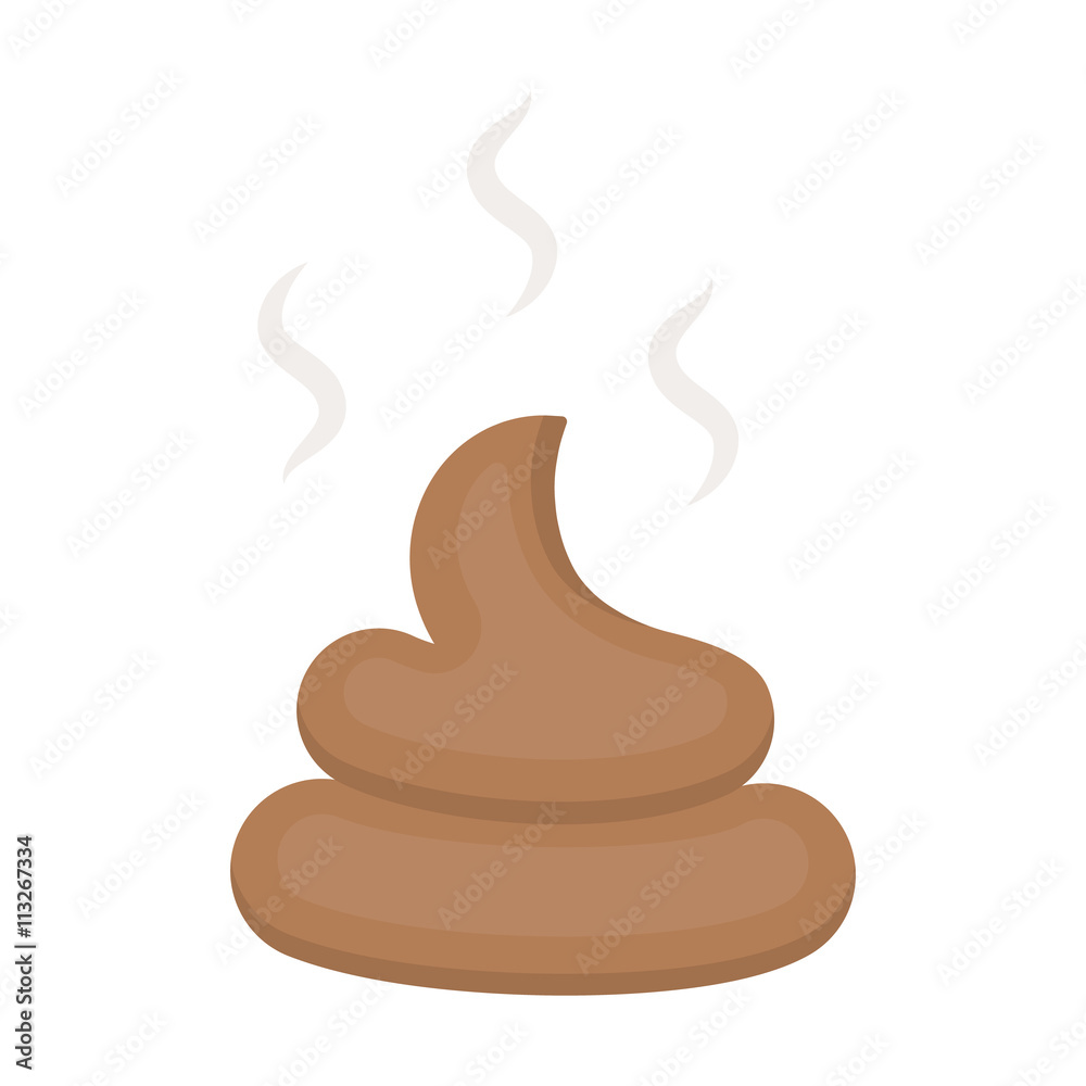Faeces vector icon in cartoon style for web Stock Vector | Adobe Stock