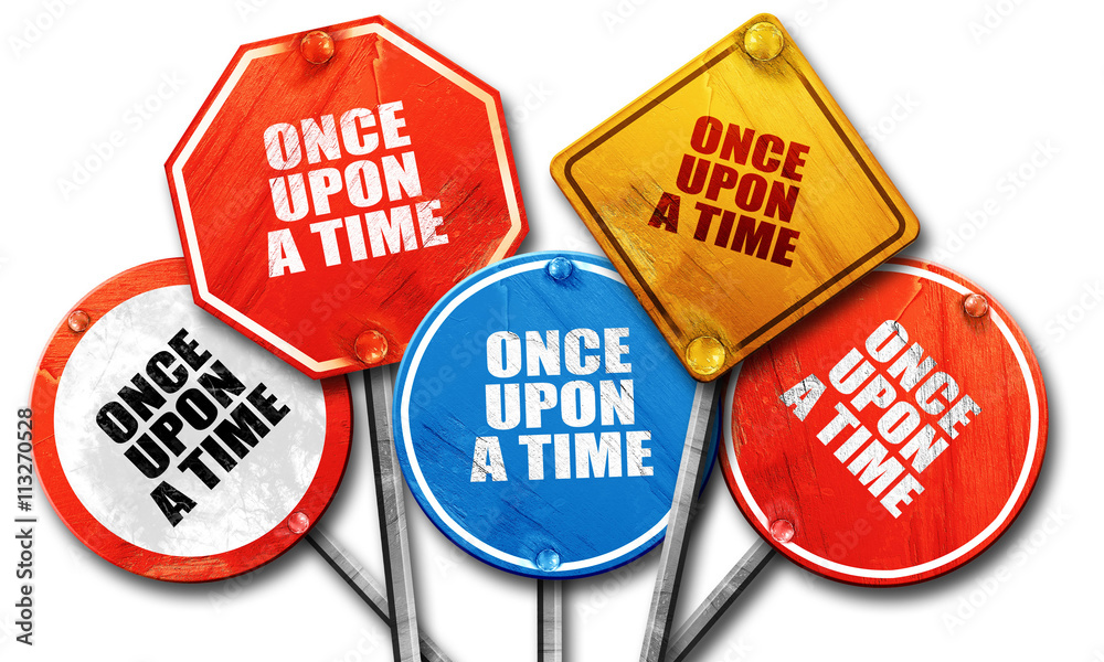 Handmade Wooden Sign Once Upon A Time 60cm, 60% OFF
