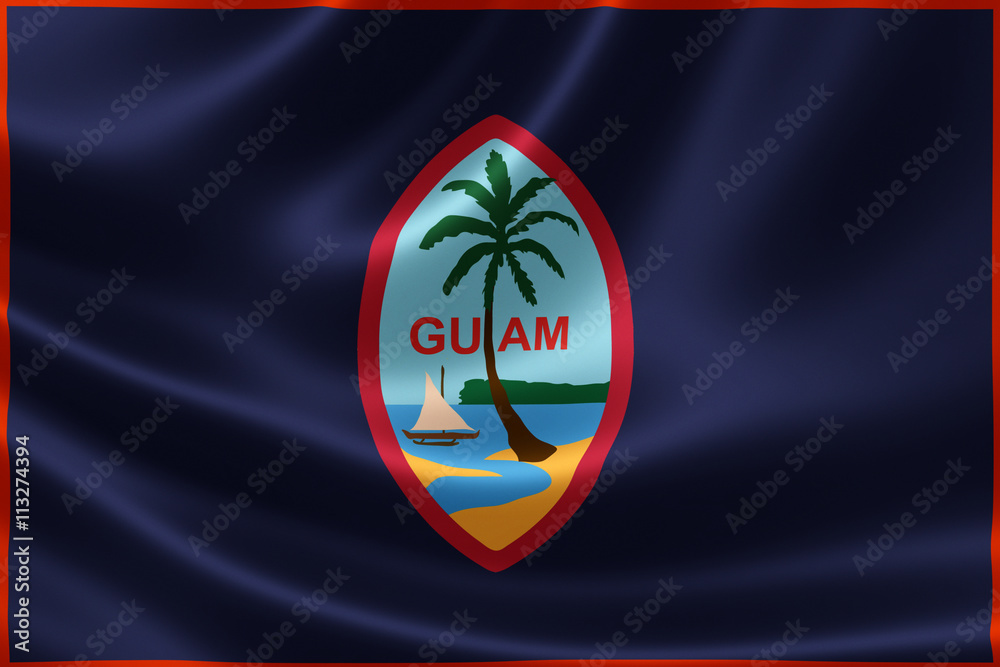 Flag of Guam Stock Illustration | Adobe Stock