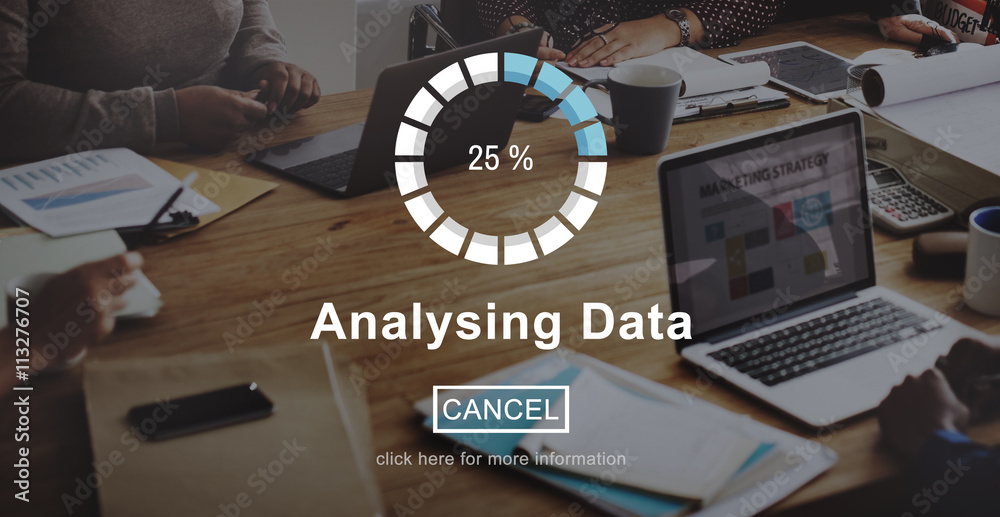 Analysing Data Loading Progress Bar Concept Stock Photo | Adobe Stock