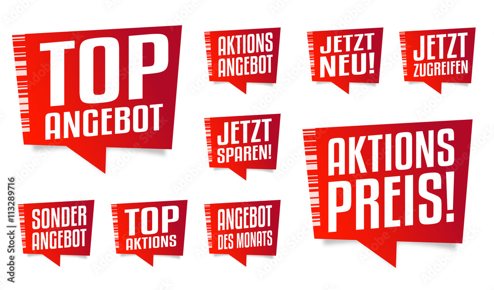Sonderangebot Etiketten Stock-Vektorgrafik | Adobe Stock