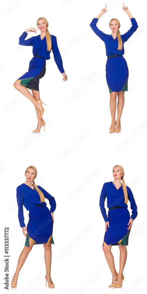 Composite photo of woman in various poses Stock Photo | Adobe Stock