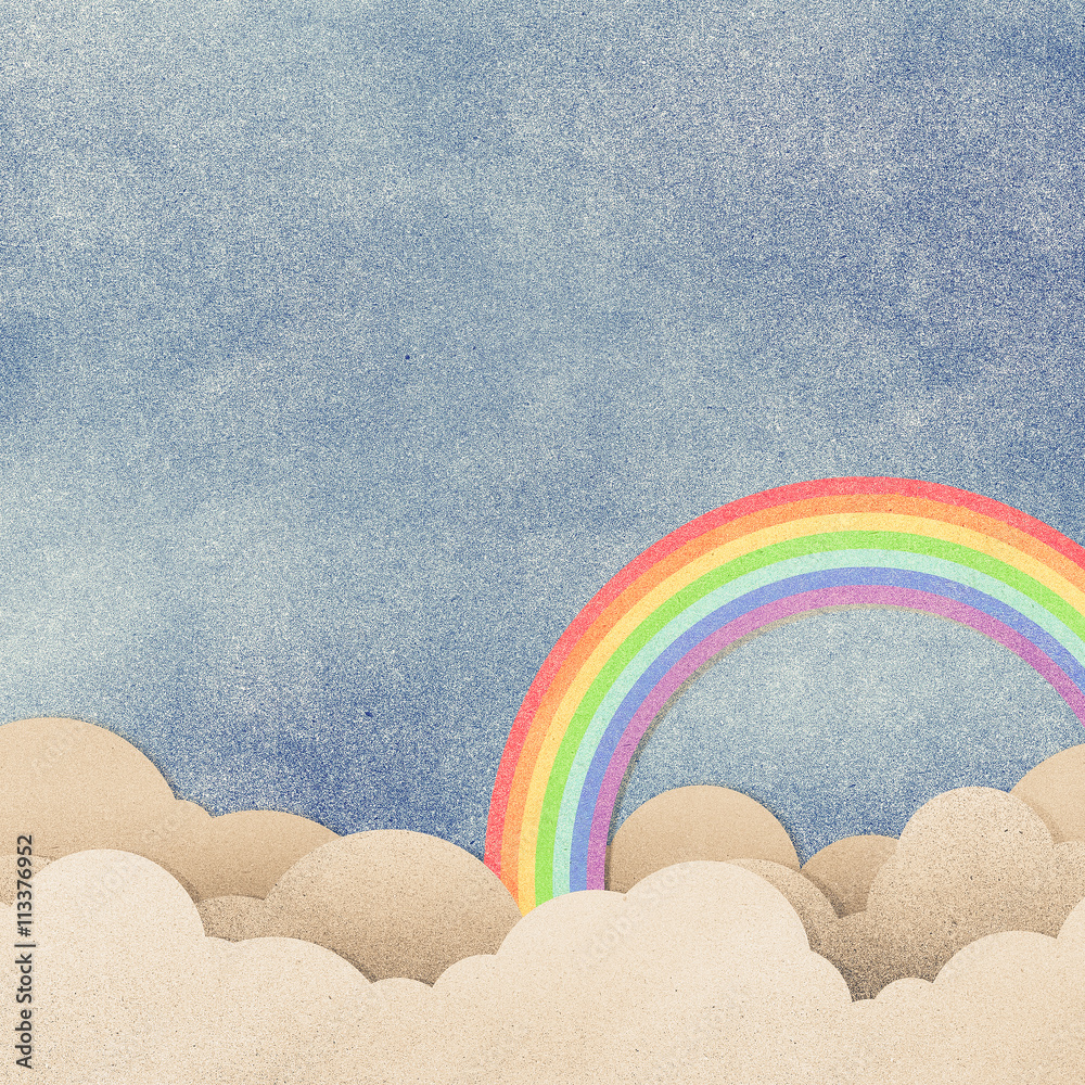 Grunge paper texture cloud and rain with poor sun Stock Illustration ...