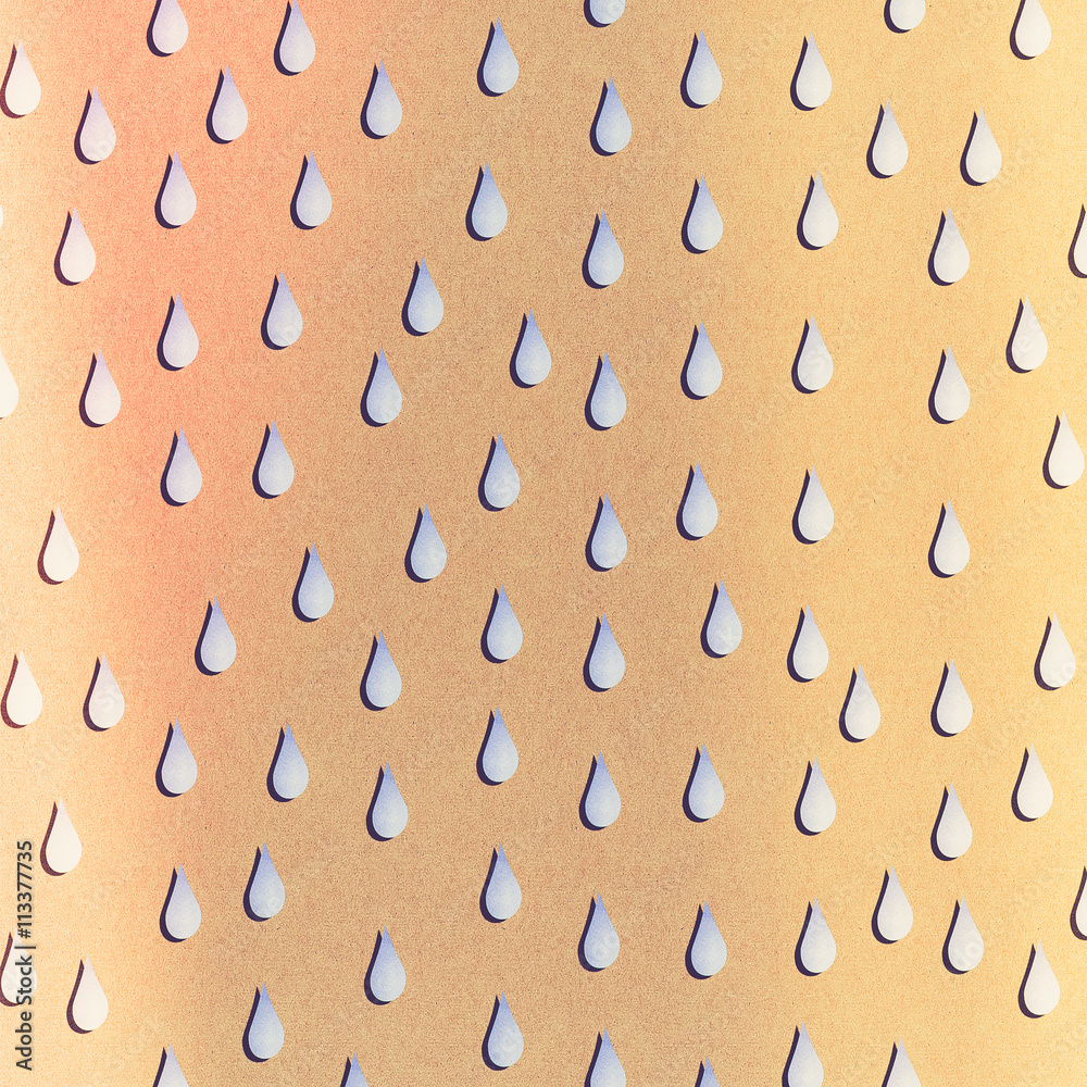 Paper texture seamless rain pattern on brown background Stock ...