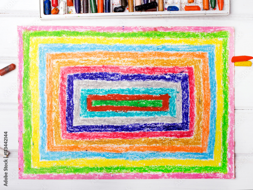 Drawing: colorful rectangles Stock Photo | Adobe Stock