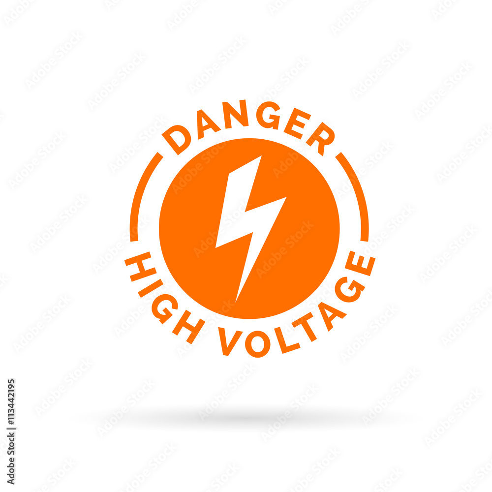 Danger High Voltage Vector
