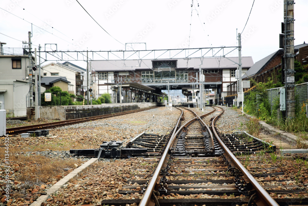 Japan rail train , Japanese railway in Kyoto Stock Photo | Adobe Stock