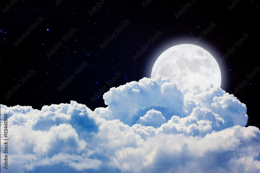 Beautiful Night Sky Moon And Stars
