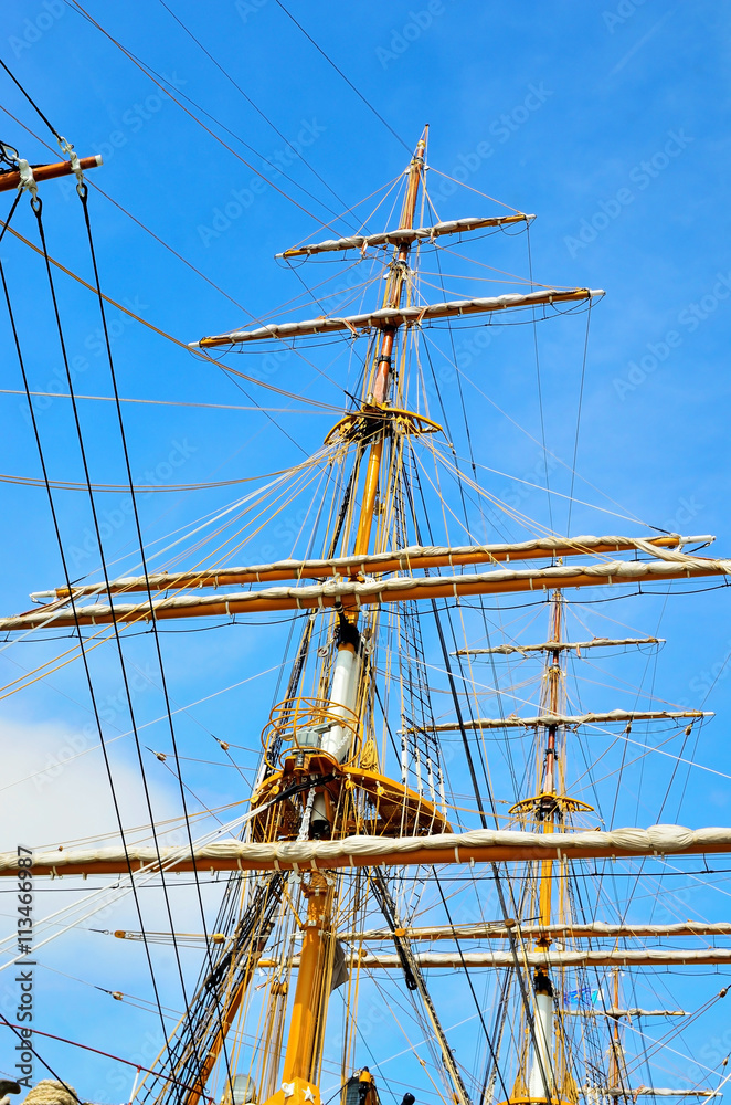 Italian Navy, cadet school ship Amerigo Vespucci, , recognized most ...