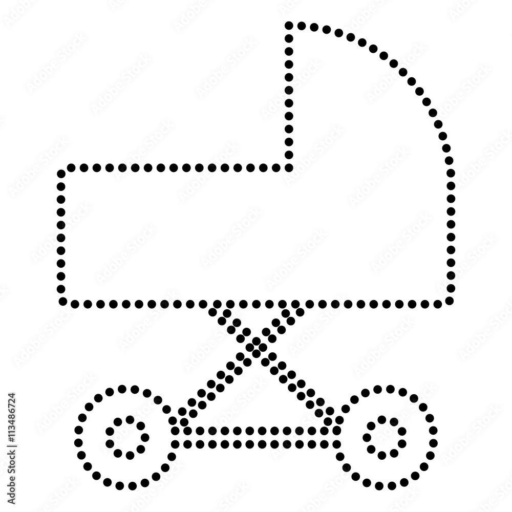 Pram sign illustration Stock Vector | Adobe Stock