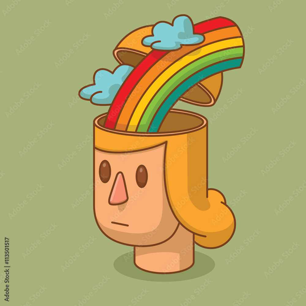 Open Head Cartoon